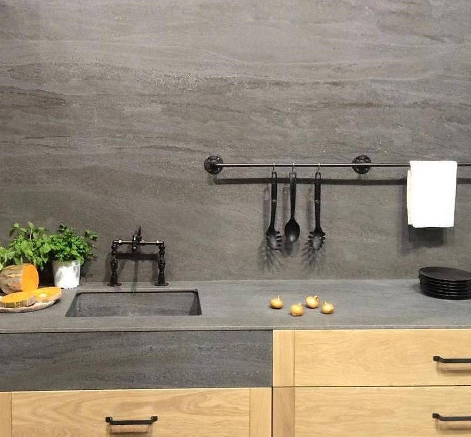 Neolith Aspen Grey Silk keramiek keukenblad